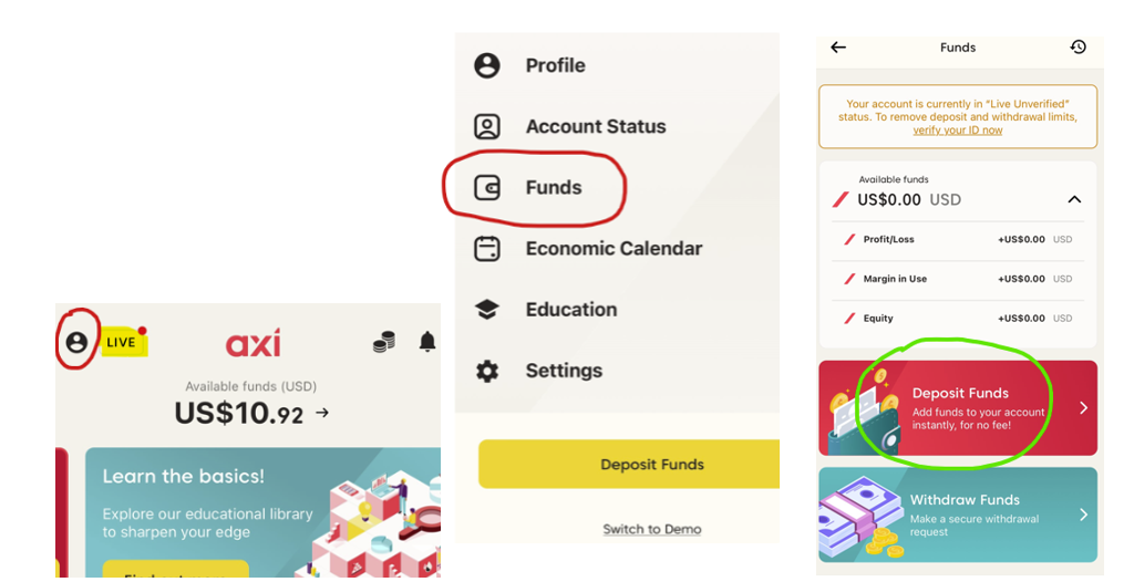 How do I add a new card for deposit? – Axi Support (Int)